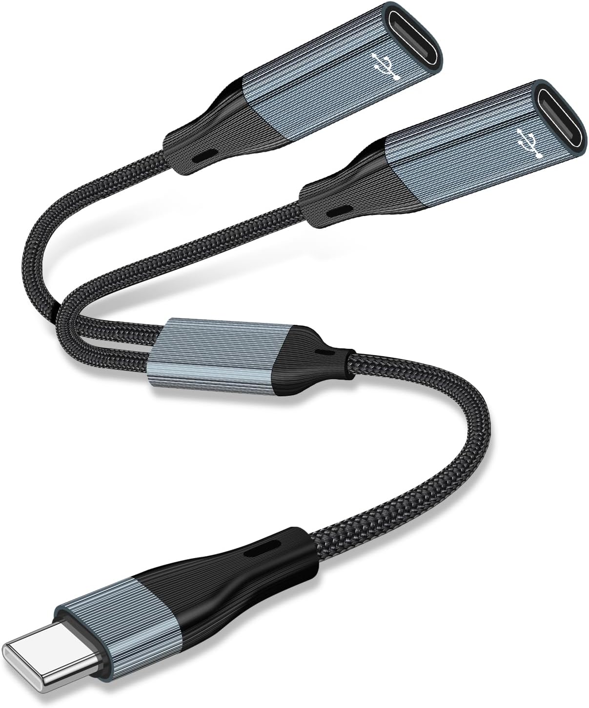 Amazon.com: USB C Splitter & Headphone Adapter - 2 USB C Ports, OTG ...