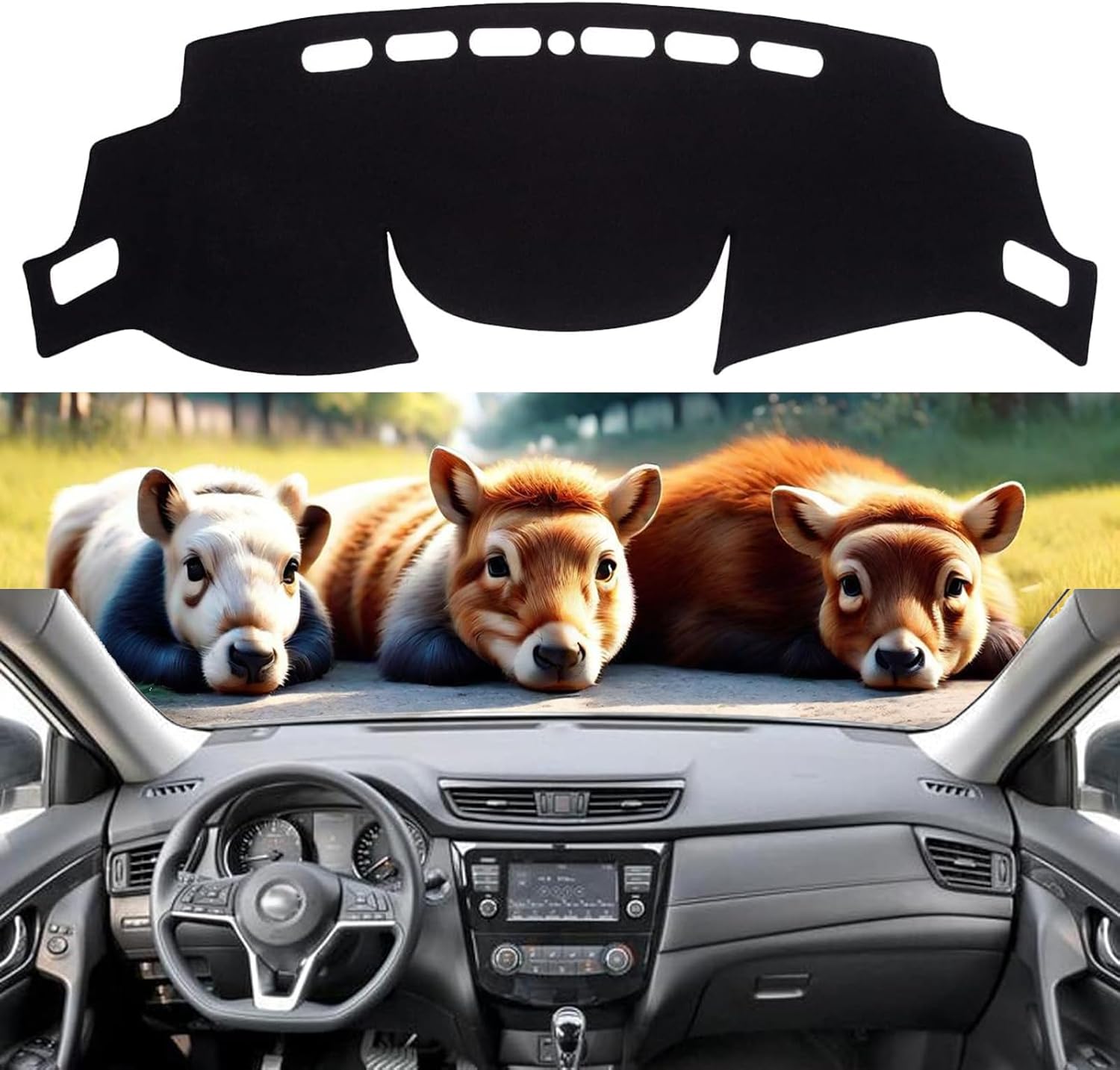 Amazon.com: Dash Cover for Dashboard Cover Mat Nissan 2022-2017 Rogue ...