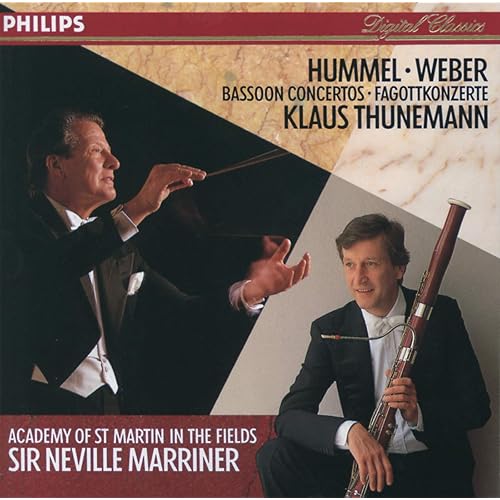 Hummel / Weber: Bassoon Concertos by Klaus Thunemann & Academy of St ...