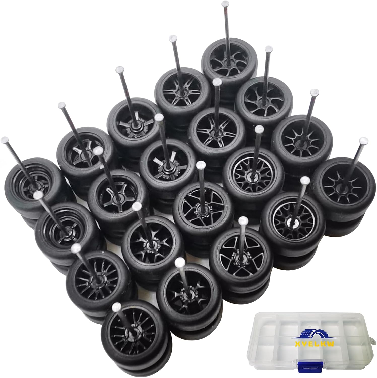 Amazon.com: 1/64 Wheels and Tires Set, 10-Pack 1 64 Scale Wheels with 10 for 1/64 Diecast Cars ...