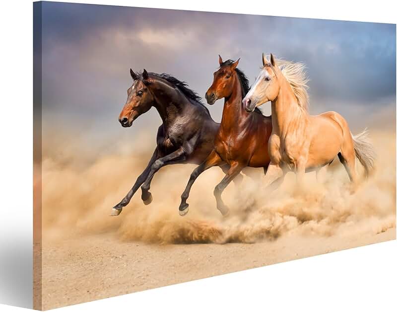 Amazon.fr : Tableau Chevaux