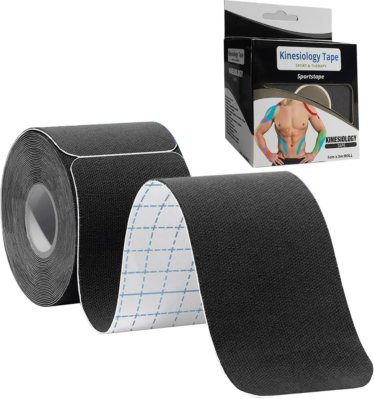 Amazon.com: Kinesiology Tape Pro Precut 20 Strips Athletic Sports ...