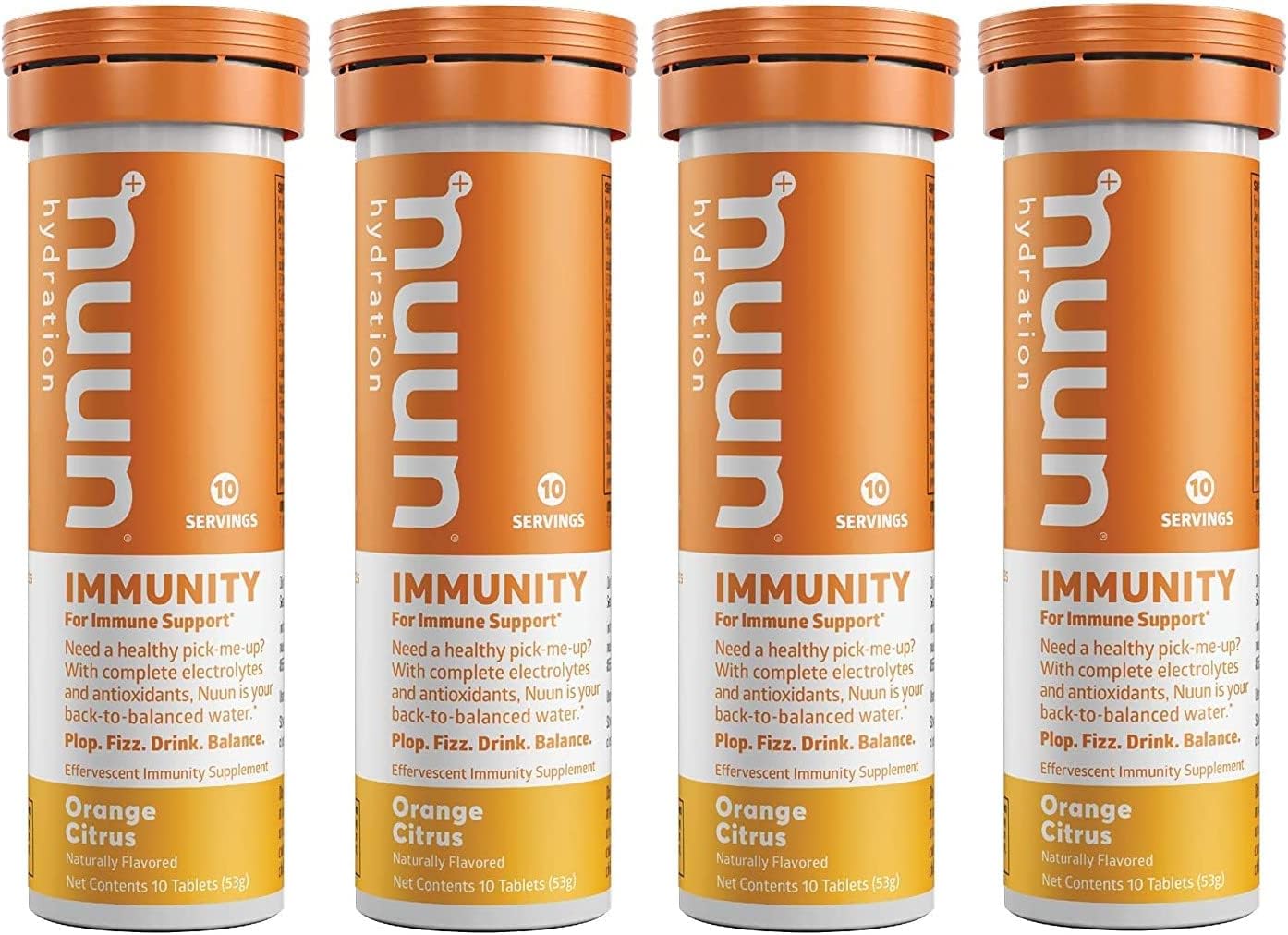Amazon.com: NUUN Nuun Immunity Orange Citrus 10ct Tube, 10 CT : Health ...