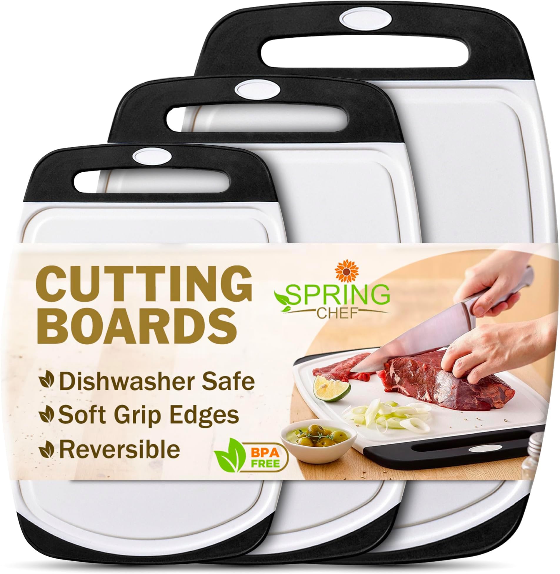 Amazon.com: Extra Large Cutting Boards, Plastic Cutting Boards for ...