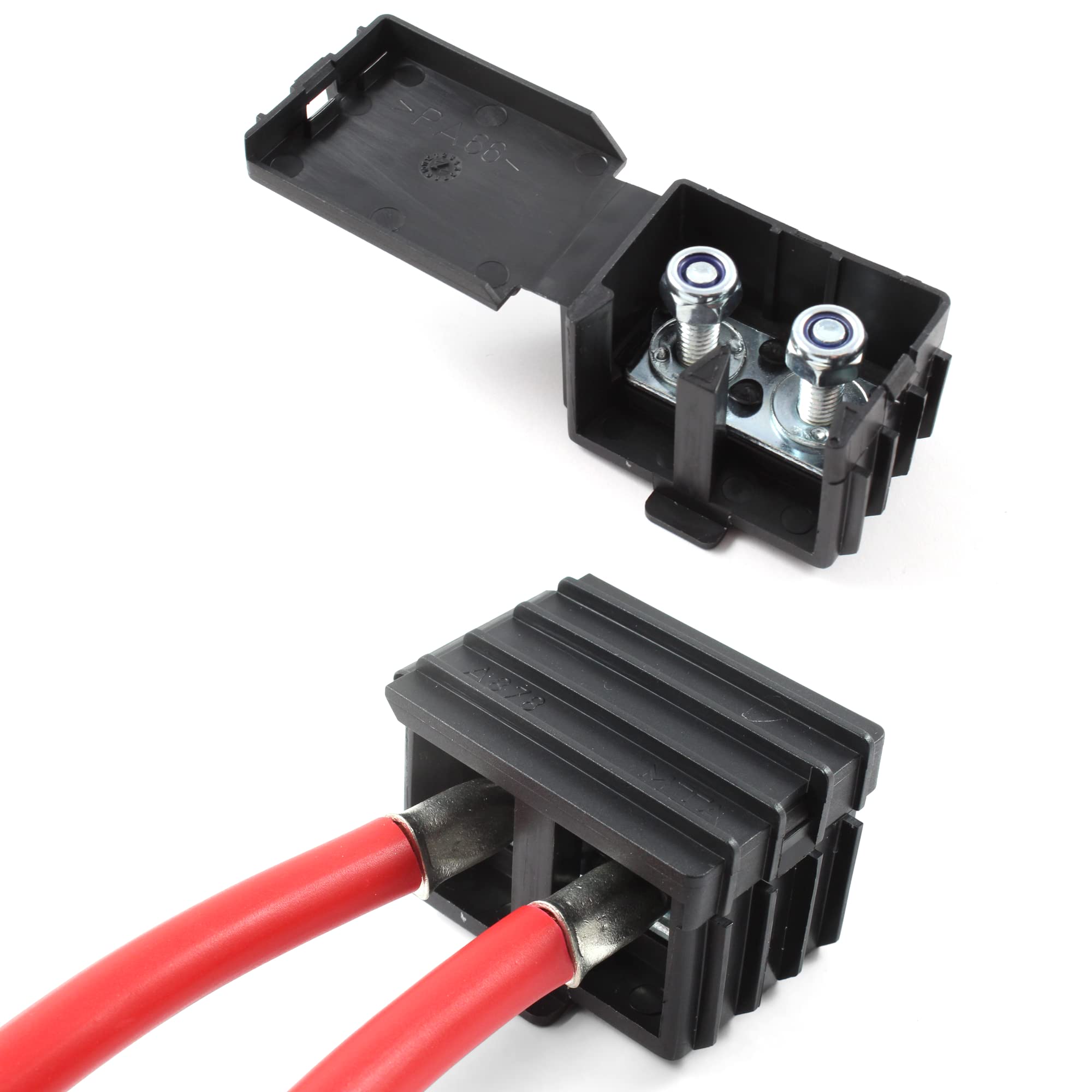 Autowiring 2 Way M8 8mm Battery Cable Power Junction/Distribution ...