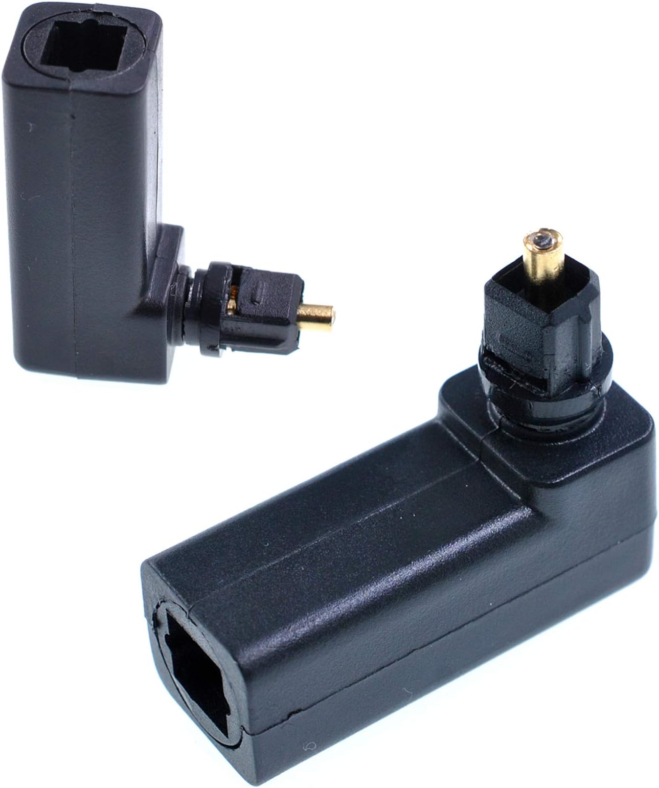 Amazon.com: C2G Optical Audio Cable Adapter, 90 Degree, Black ...