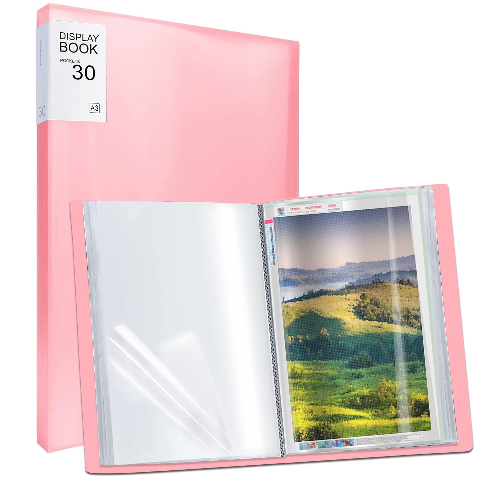 Amazon.com: SKRYUIE A3 Diamond Painting Storage Book - 60 Diamond ...