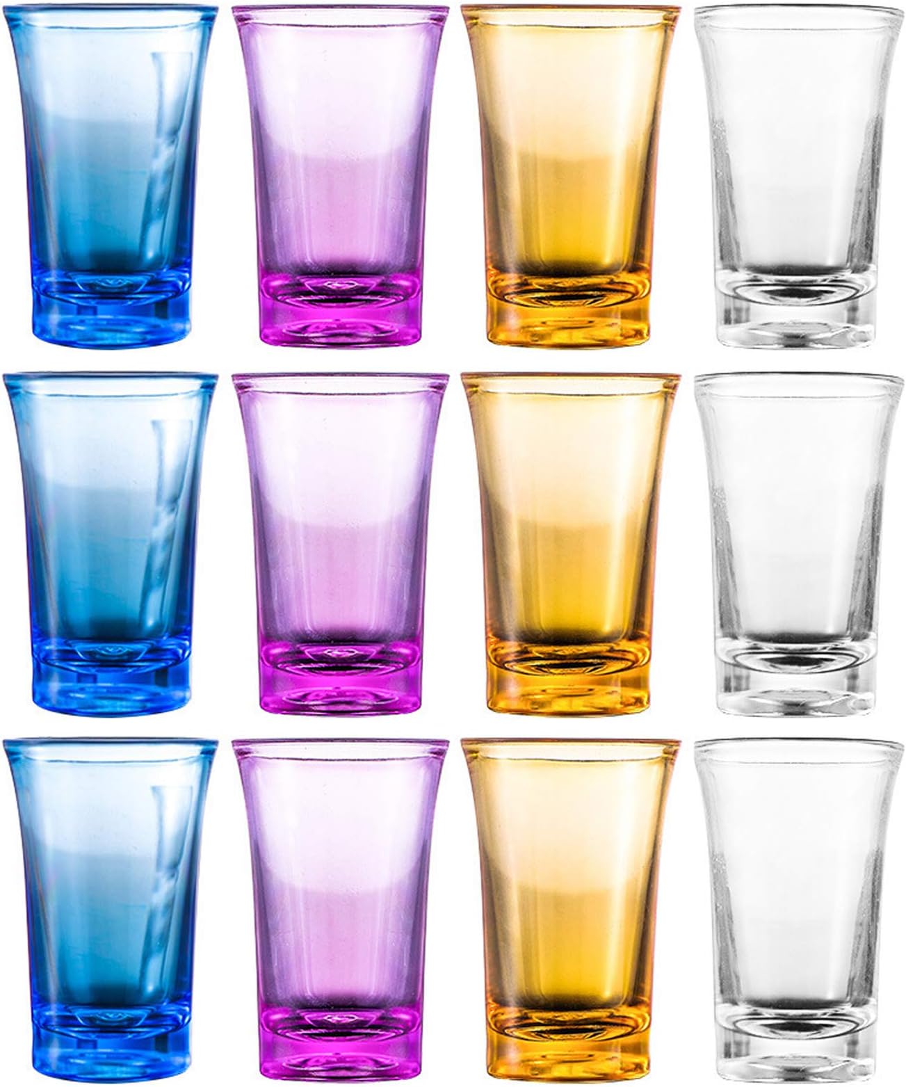 Amazon.com | 2oz Color Changing Mood Plastic Shot Glass, Unique square ...