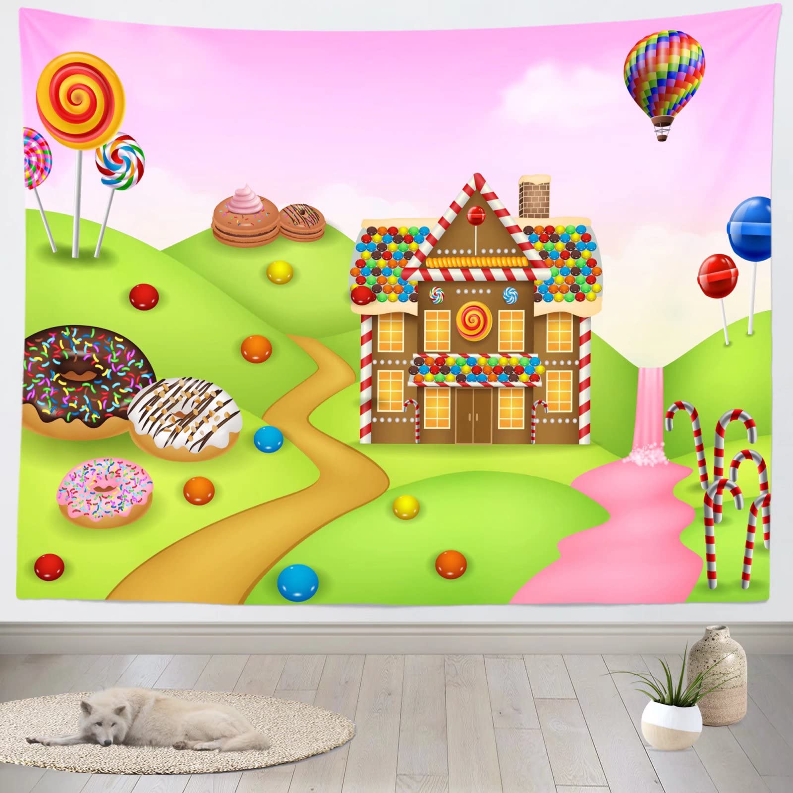 Snapklik.com : 5x3ft Fantasy Tapestry Backdrop Chocolate Wall Hanging ...
