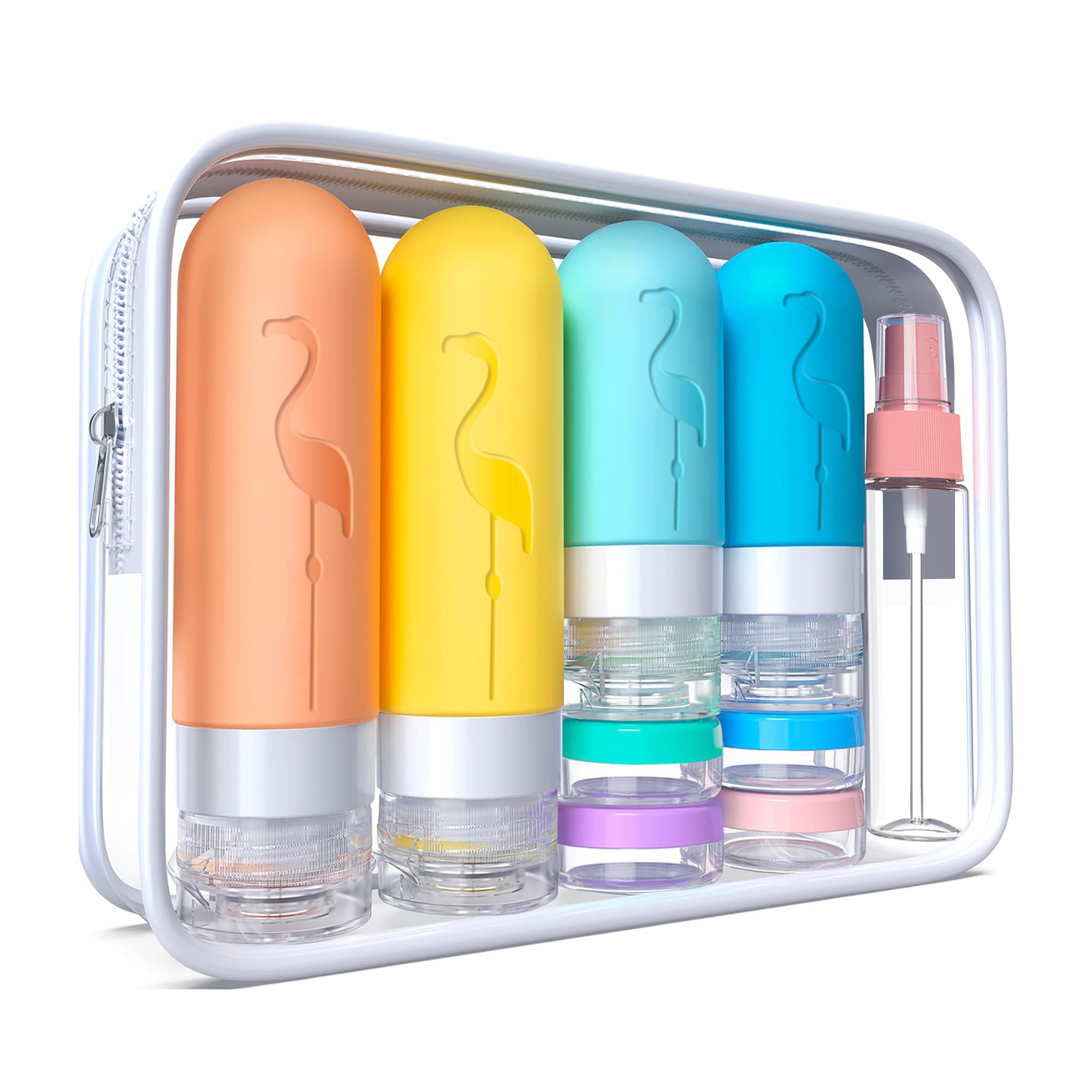 Amazon.com: Vipop 20 Pack Travel Bottles for Toiletries, TSA Approved ...