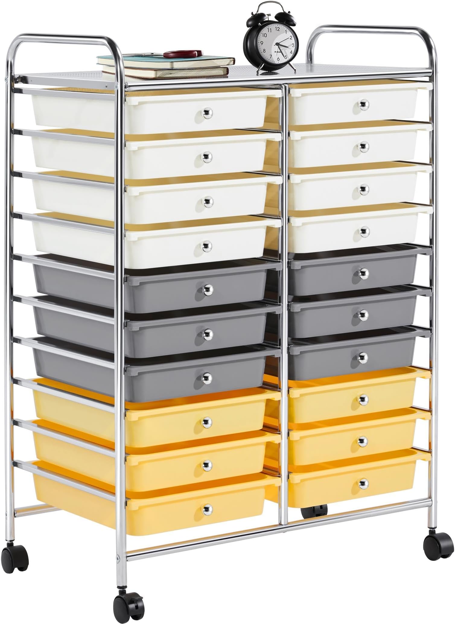 Amazon.com : Yaheetech 20 Drawers Rolling Storage Cart Multipurpose ...