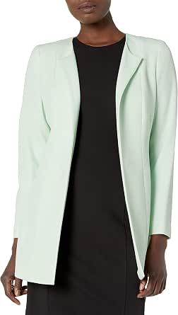 Kasper Women's Stretch Crepe Seamed Topper, Spring Green, 10 at Amazon ...