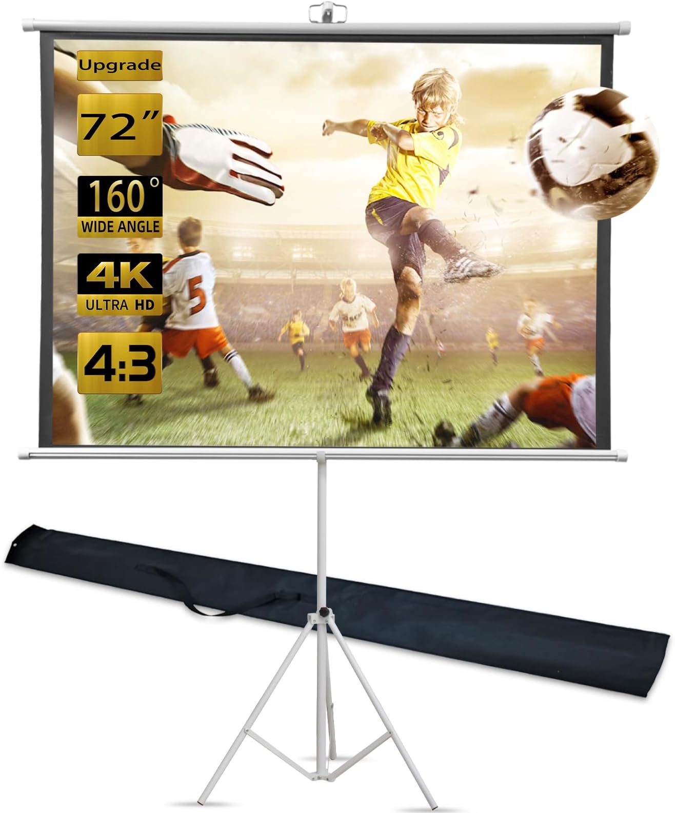Amazon.com: SUPER DEAL 72'' 4:3 HD Projection Screen Foldable Anti ...