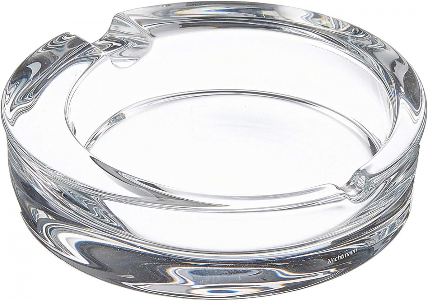 Amazon.com: Nachtmann Round Cigar Ashtray - 6.3 Inch Crystal Glass ...
