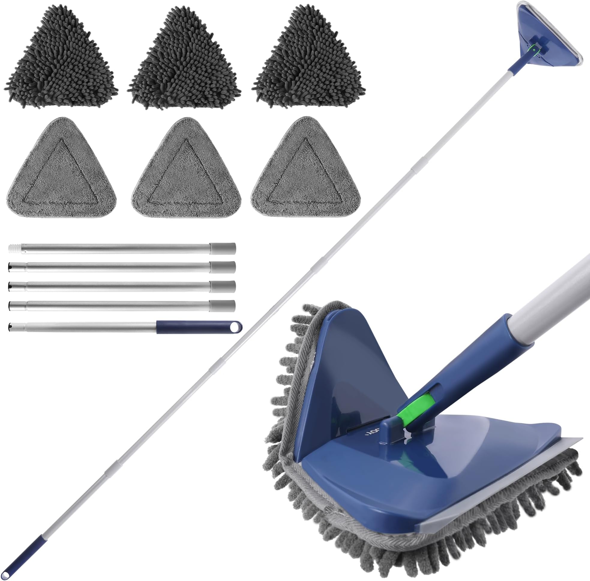 Amazon.com: BOOMJOY Wall Cleaner Mop with 82 Inches Long Handle ...