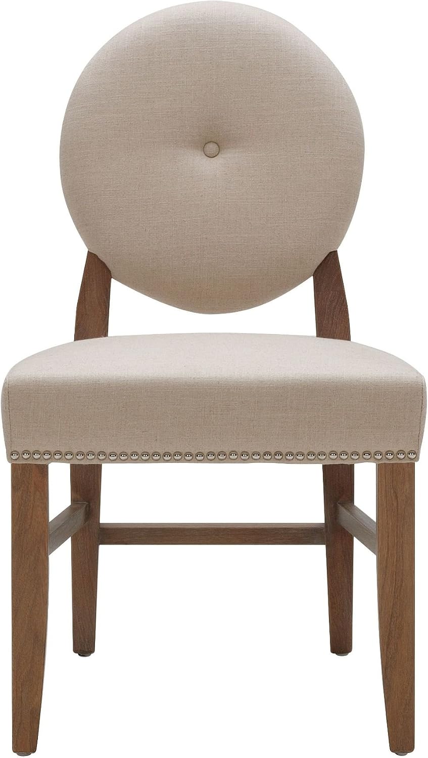 Amazon.com - Florence Side Chair [Set of 2] Upholstery: Fabric - Beige ...