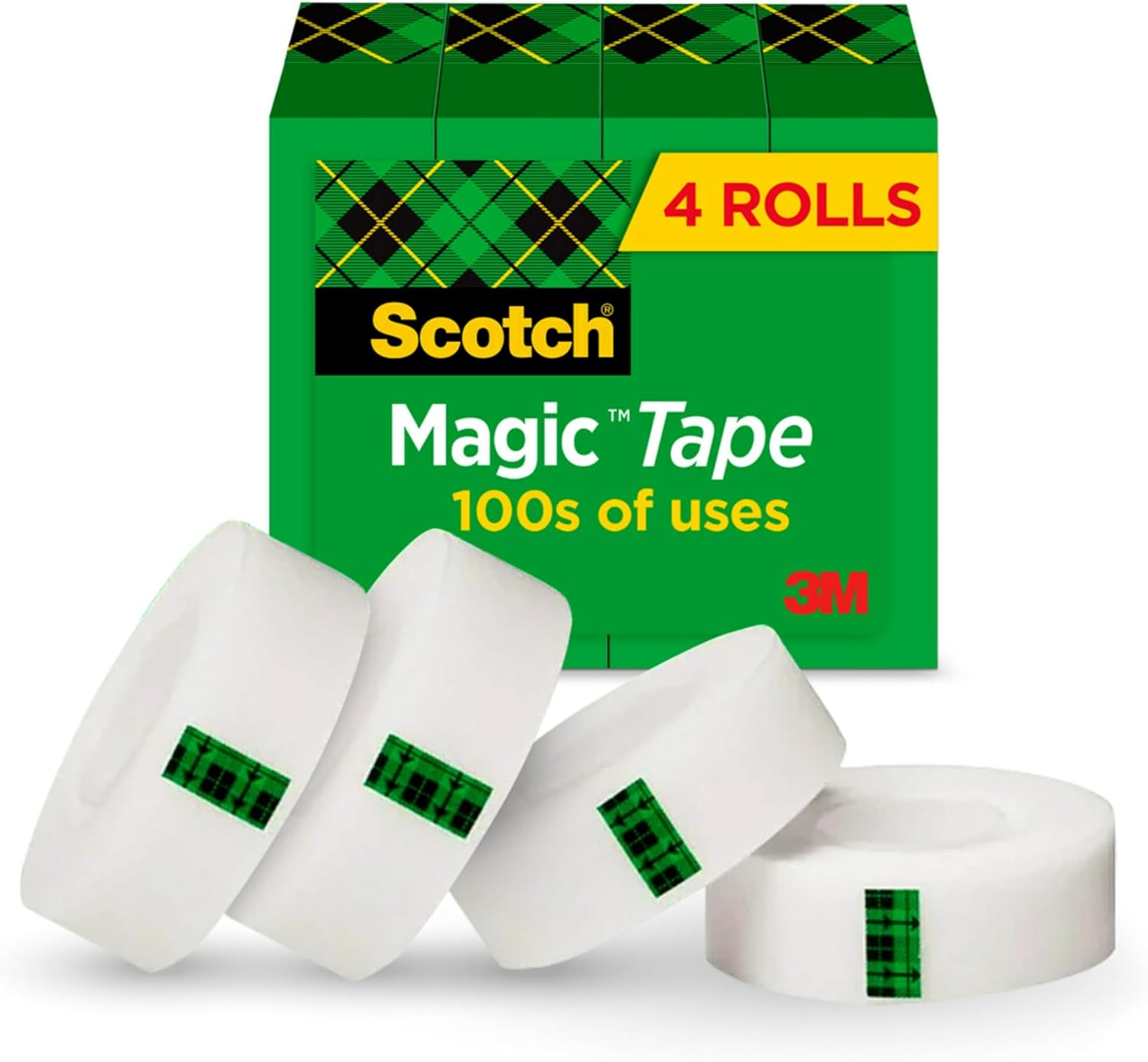 Scotch Magic Tape, 3/4 x 1000 Inches, 4-Count Package (810K4) : Amazon ...