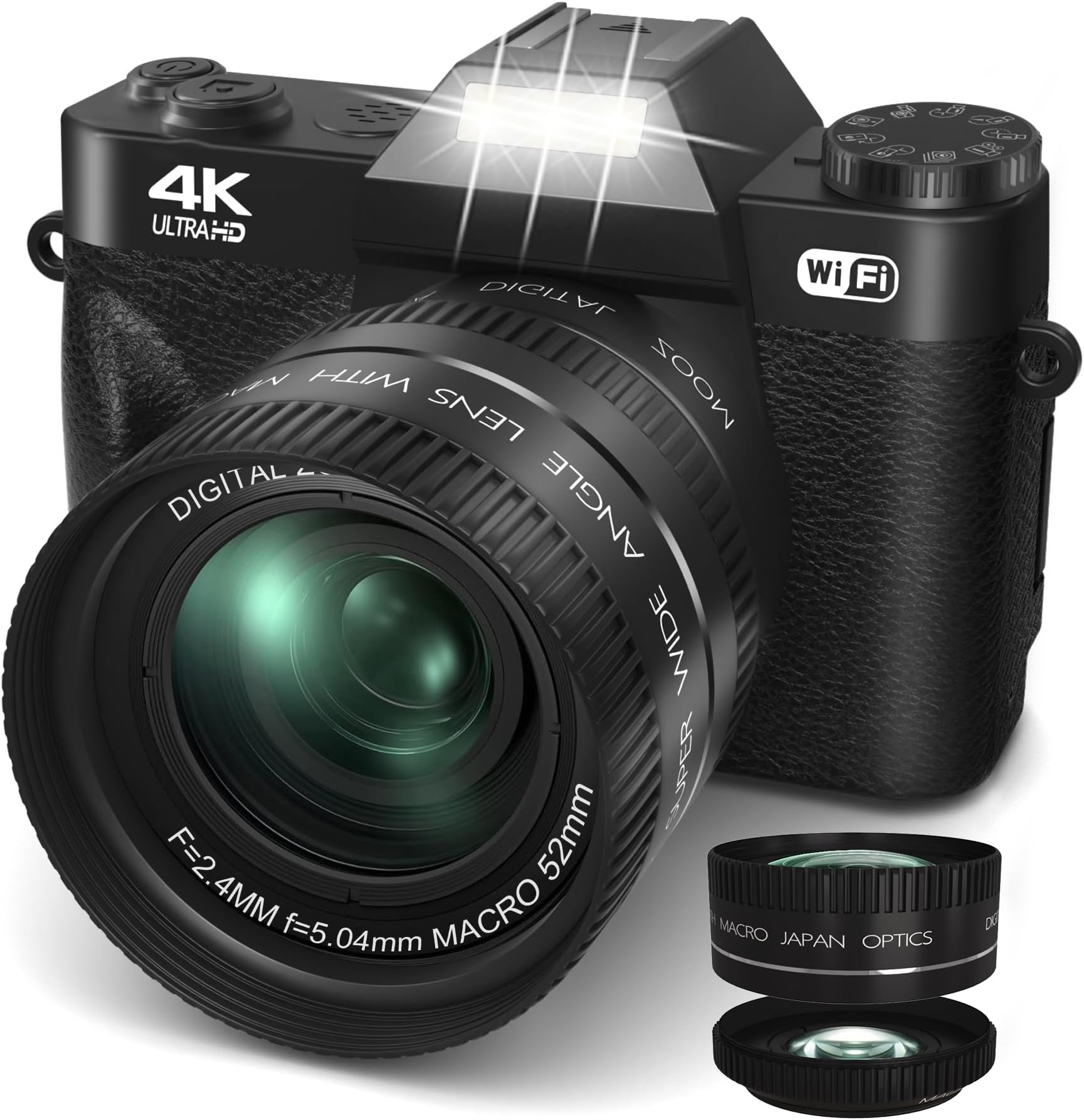 Amazon.com : 2024 Upgrade 4K 56MP Digital Camera for Photography ...