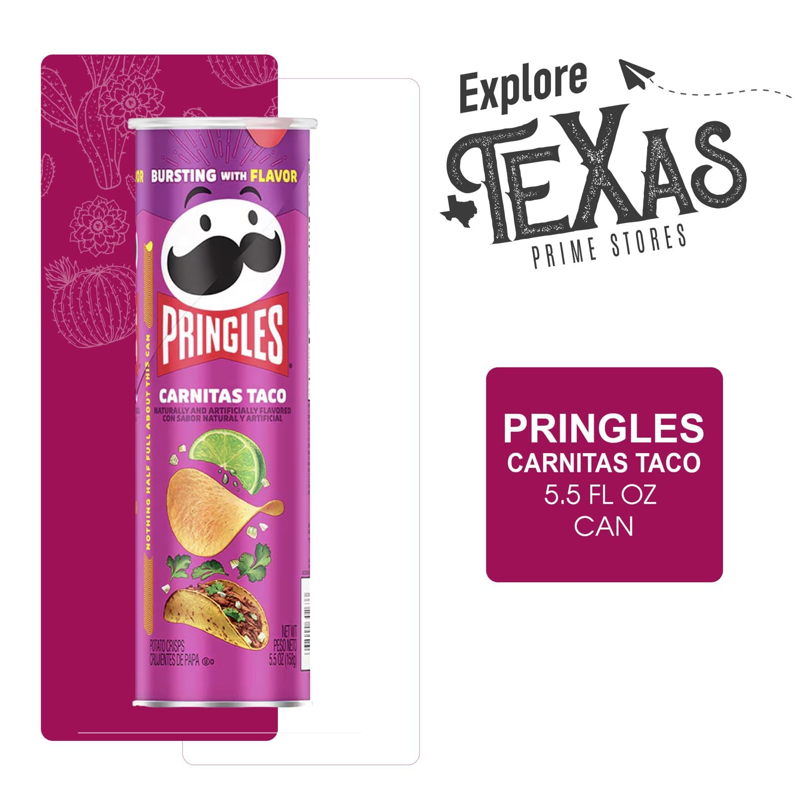 Snapklik.com : Pringles Street Flavors 6- Count Of Carnitas Taco Potato ...