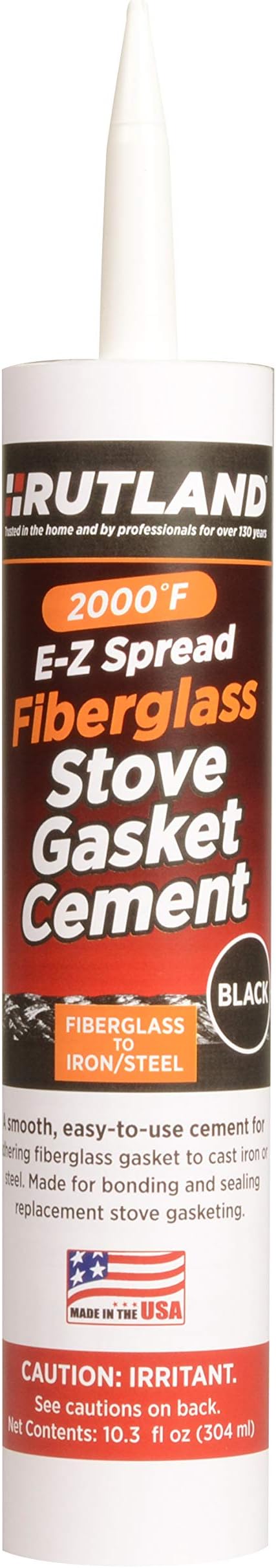 Rutland Fiberglass Gasket Cement (Ez Spread) 10.3 Oz Cartridge : Amazon ...
