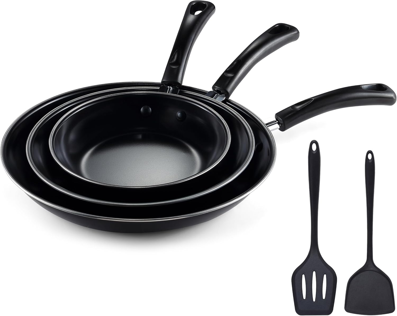 Amazon.com: Hunnycook Nonstick Frying Pan Set - Iron Frying Pan 3-Piece ...