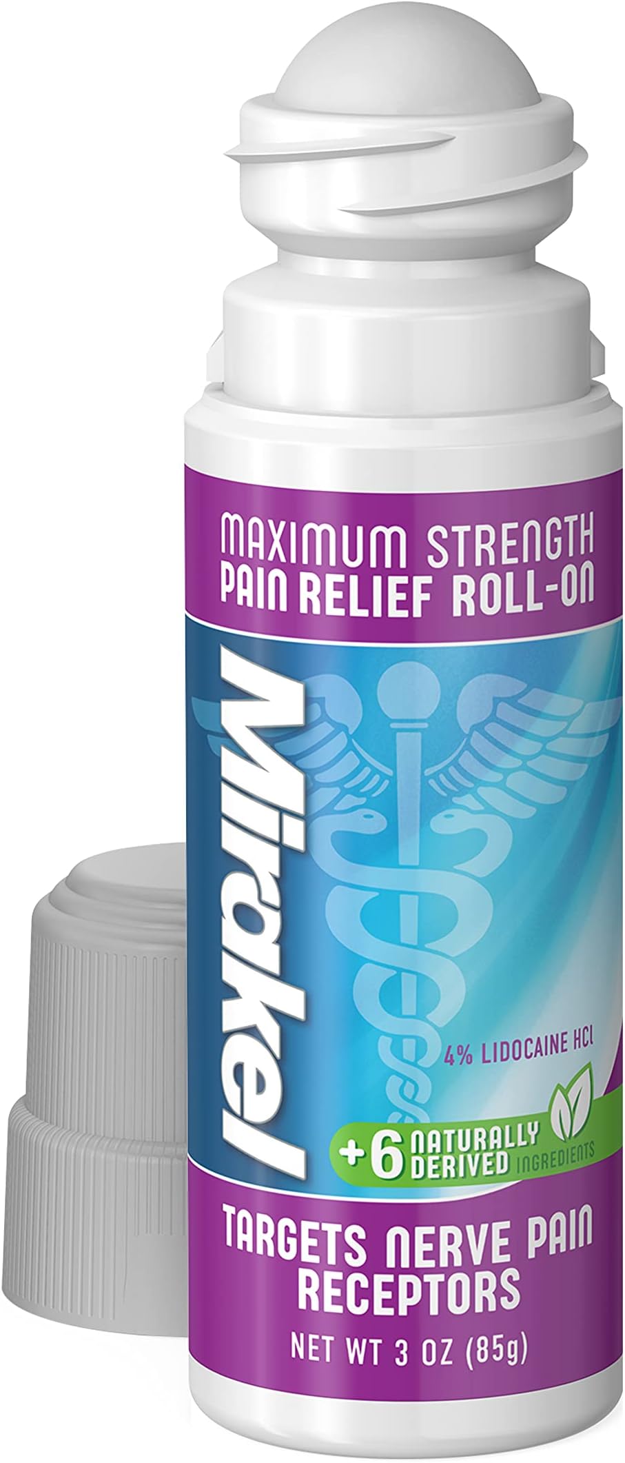 Amazon.com: MIRAKEL Nerve Pain Relief Roll-on, Maximum Strength Lidocaine to Relieve Pain in ...