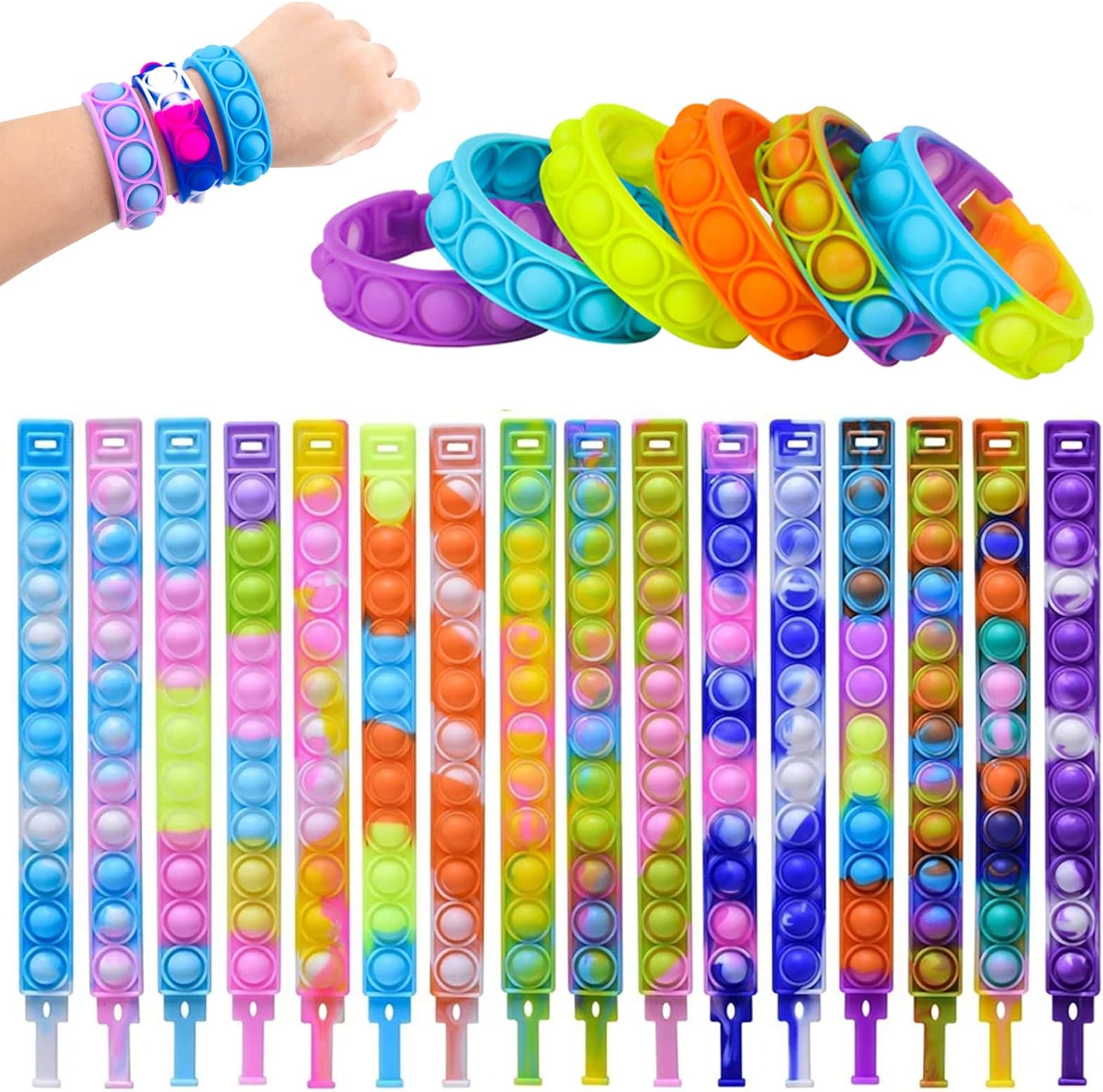 Pop Fidget Toys Its Party Favors Kids Toys for Girls, 24 PCS Pop ...