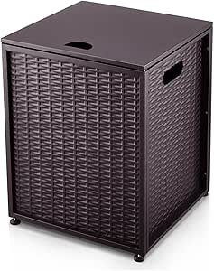 Amazon.com: Outdoor Propane Tank Cover Table with Adjustable Wheels ...