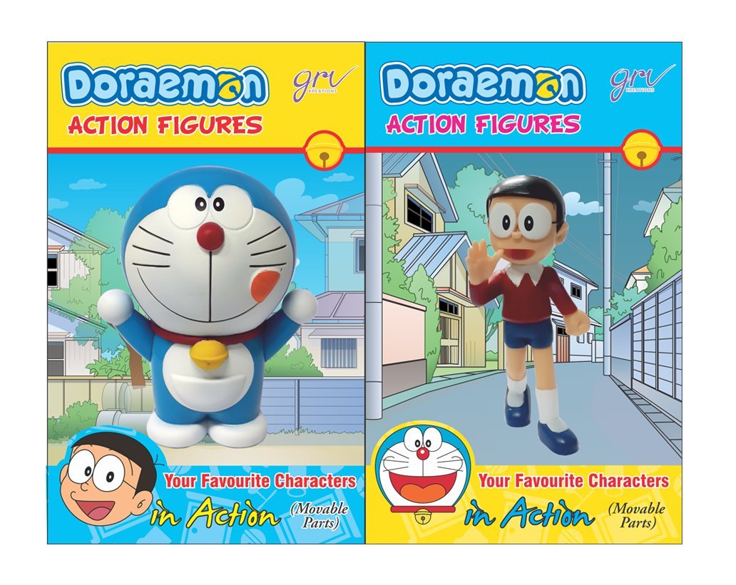 Buy Doraemon Action Figurine 2 in 1 (Multicolor) Online at Low Prices ...