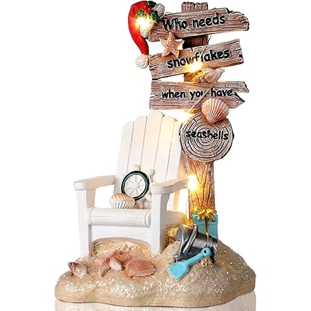 Amazon.com: Sea Turtle Seahorse Ornaments - Beach Santa Riding Marine ...