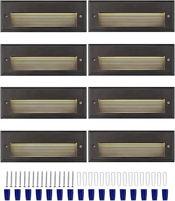 BTNHPLite 9 Inch Low Voltage Step Lights Outdoor, 3.5W 260lm IP65 LED ...