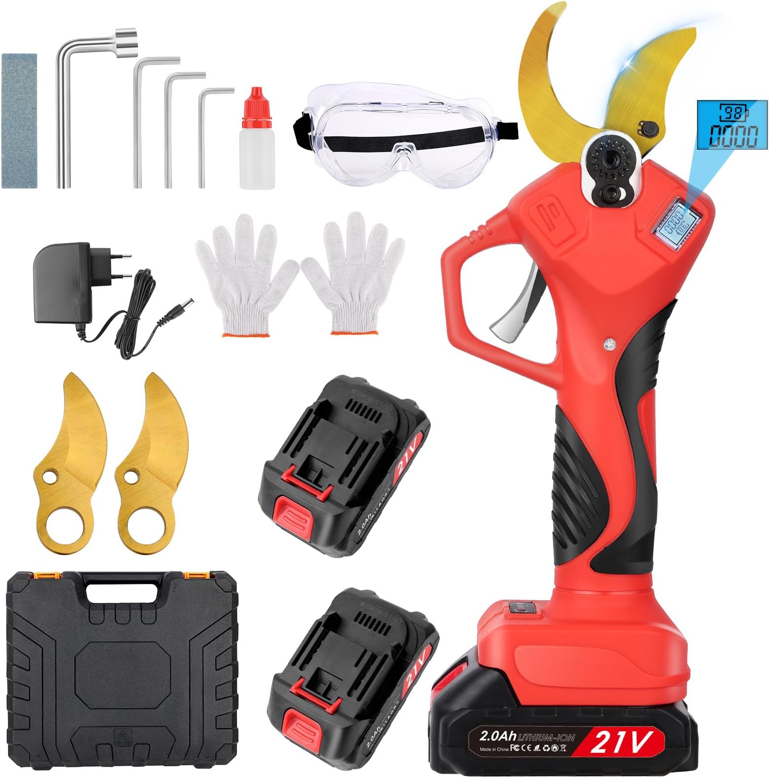 OUTIGO Sécateur Électrique Sans fil, 40mm Secateur Electrique 6000 mAh ...