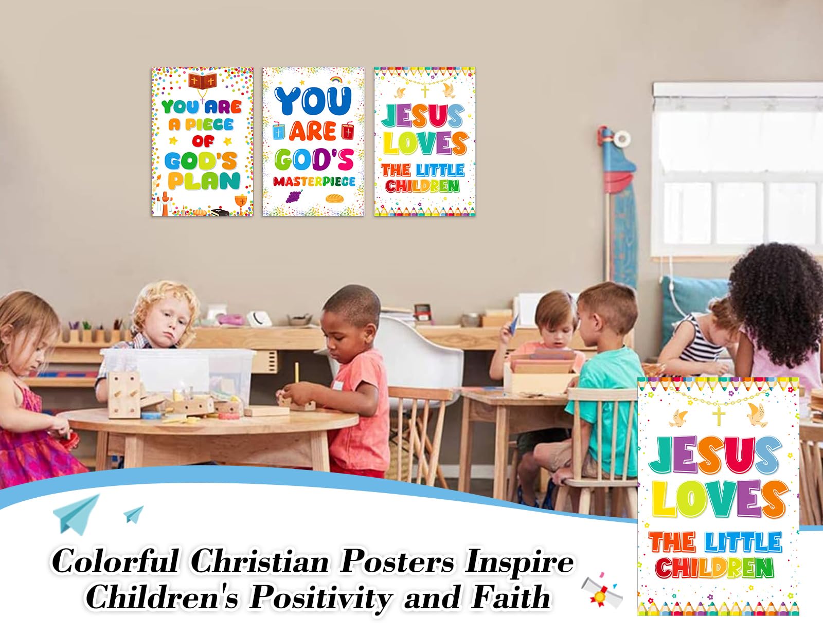 Snapklik.com : Bible Verse Posters For Classroom - 3PCS 165x115 ...