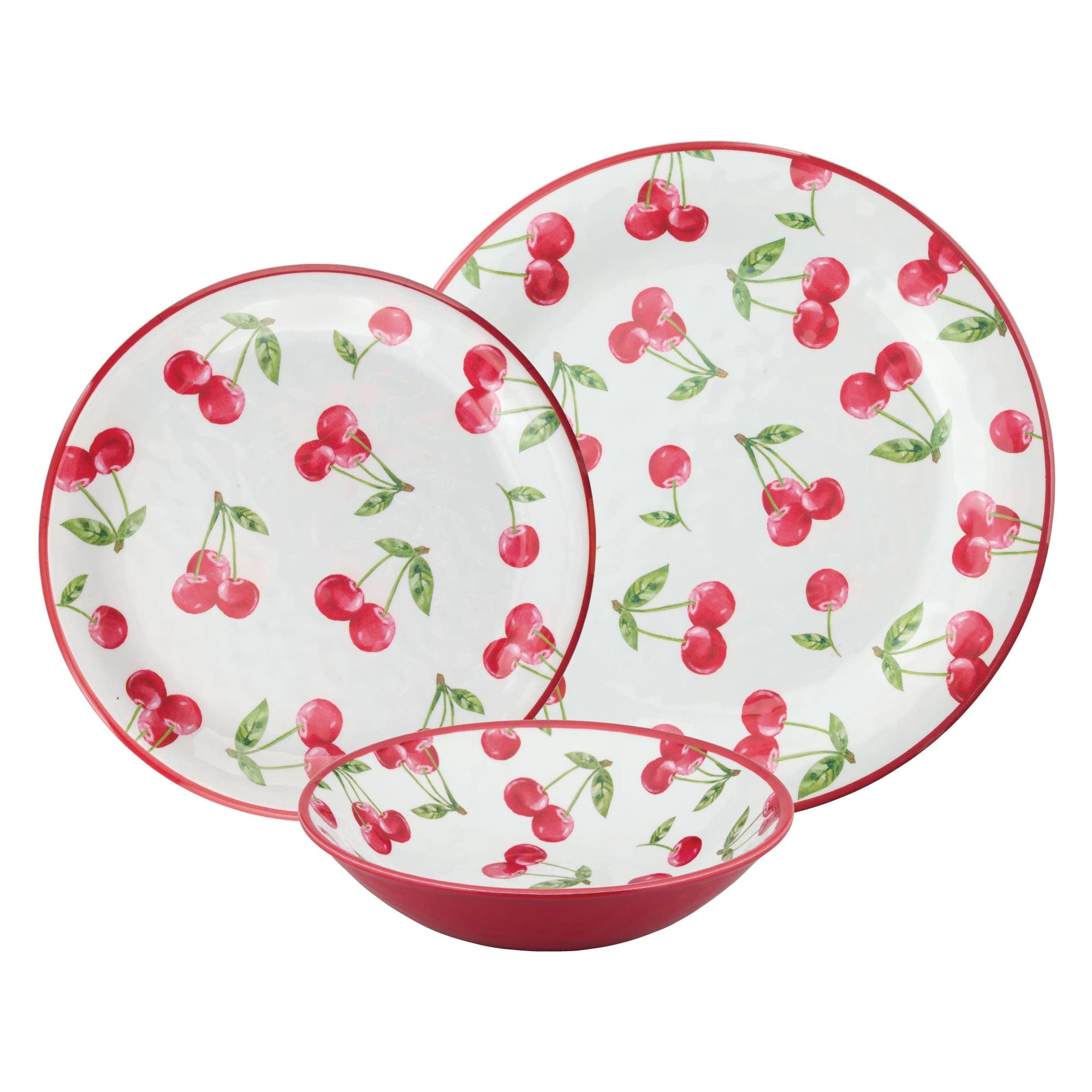 Snapklik.com : UPware 12-Piece Melamine Dinnerware Set, Includes Dinner ...