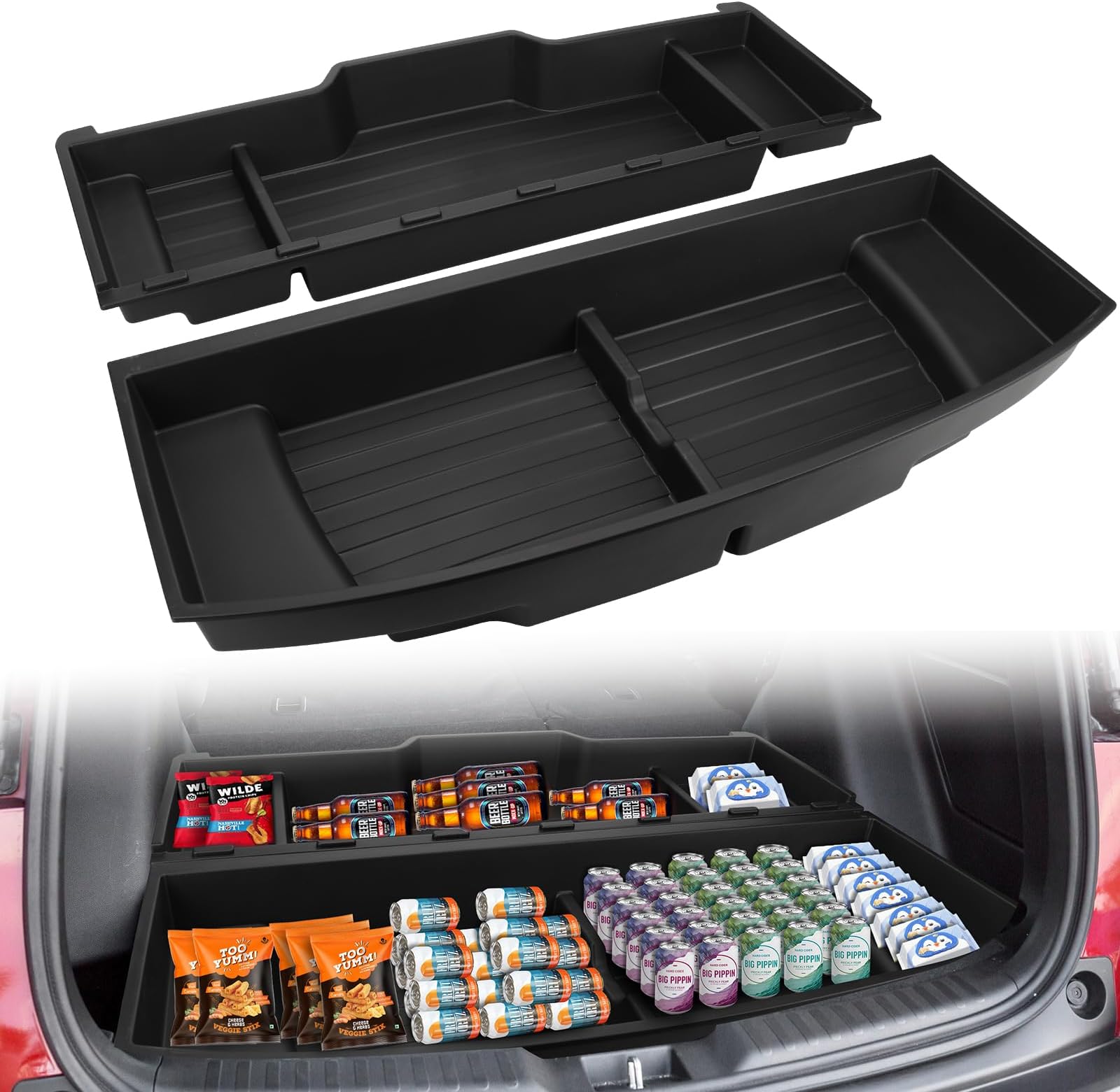 Amazon.com: Trunk Hidden Organizer With Side Bins Compatible With Honda ...