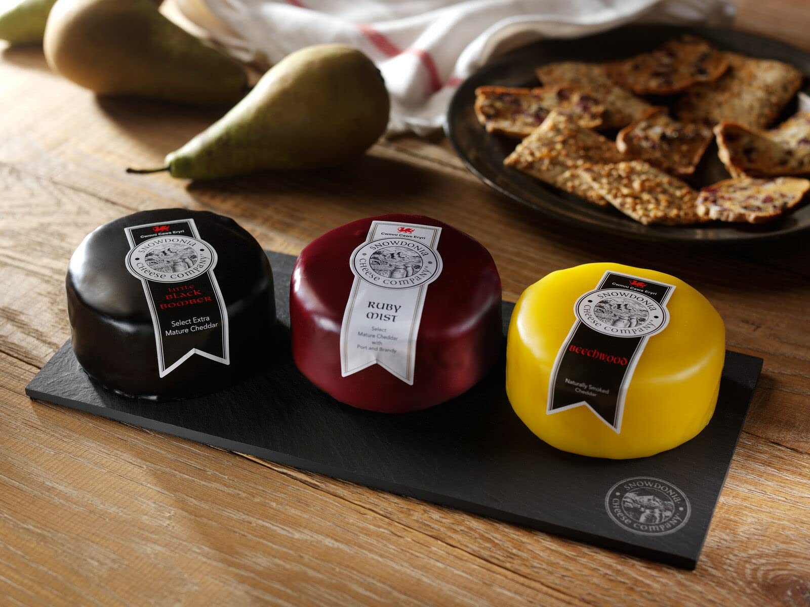 Snowdonia Cheese Company Slate Cheese Board Including Black Bomber ...