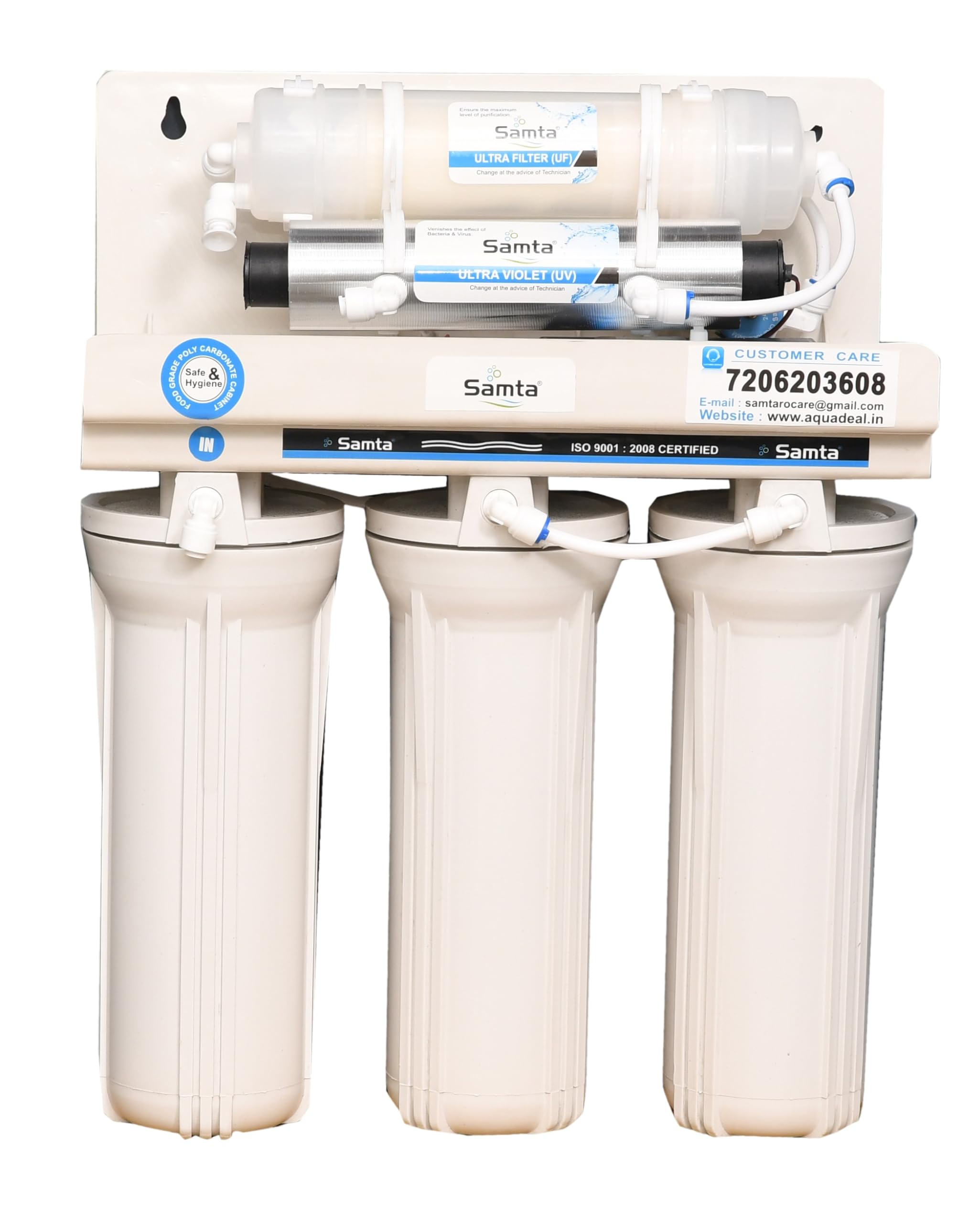 SAMTA® Gravity Based Sediment+Carbon+UV+UF(0.001micron) 25 Liter/Hour ...