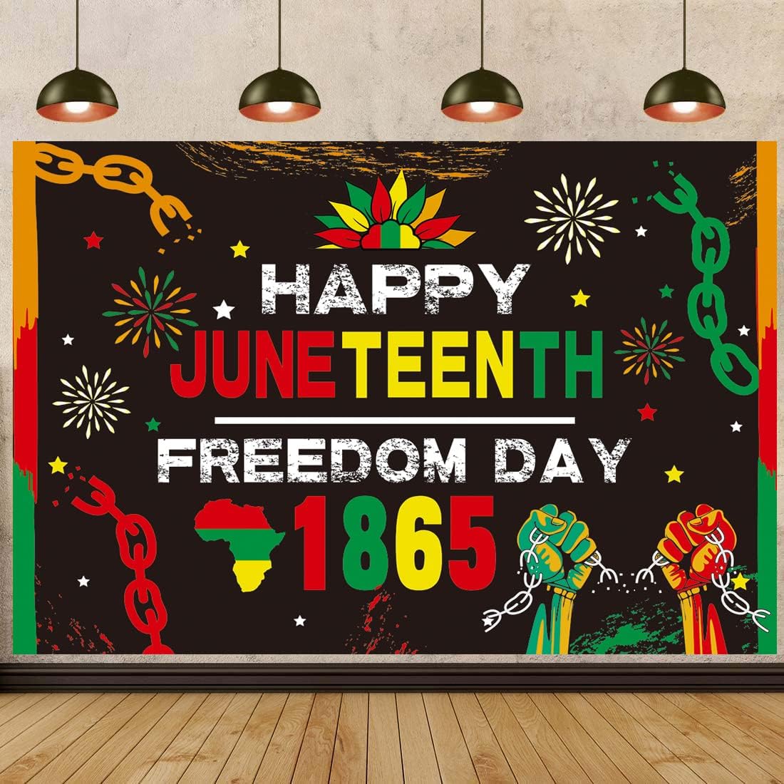 Amazon.com : Allenjoy Juneteenth Backdrop Banner African American ...