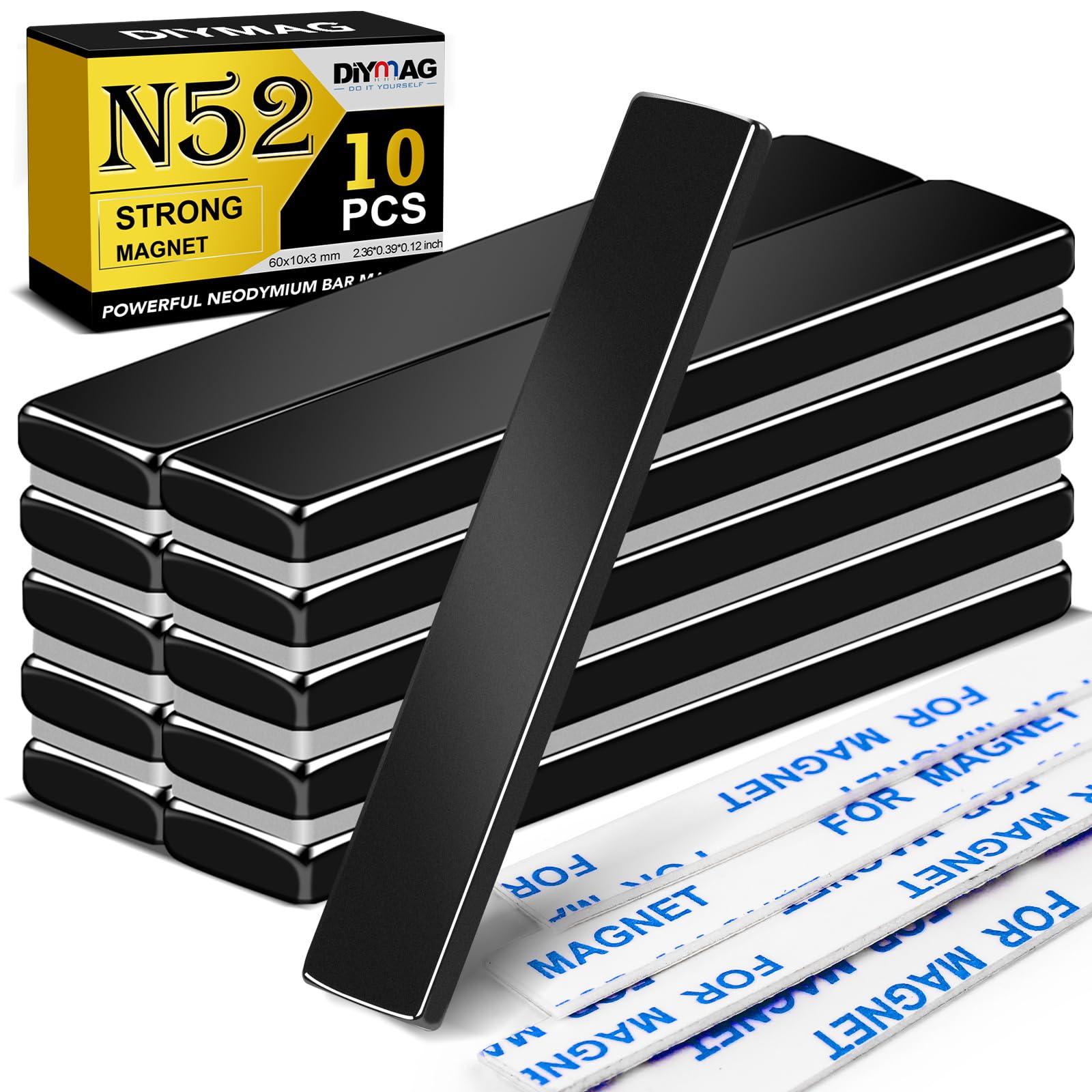 Buy DIYMAG Strong Rare Earth Neodymium Magnets, N52 Heavy Duty ...