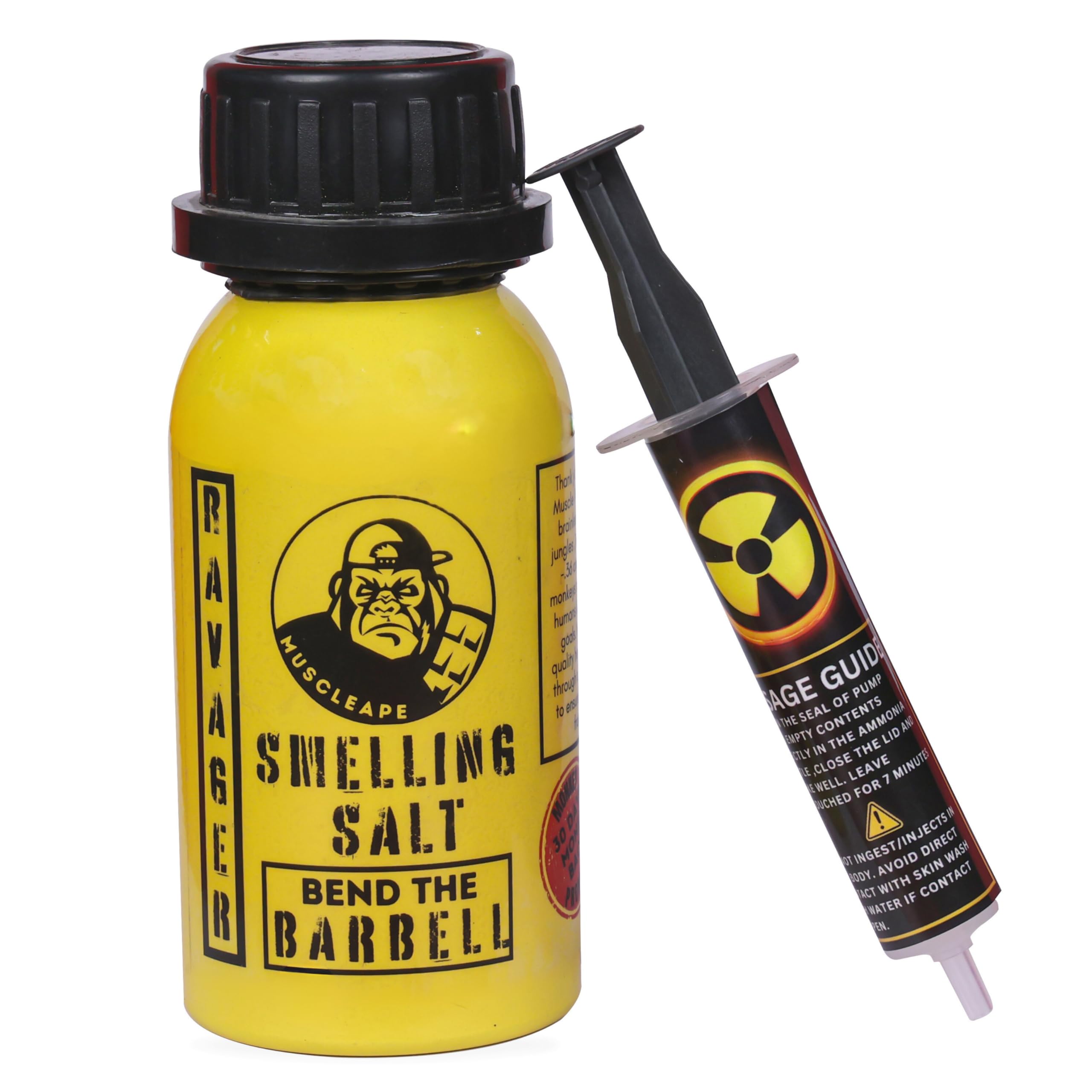 Muscle Ape Smelling Salt Ravager | Ammonia Inhalant For Instant Focus ...