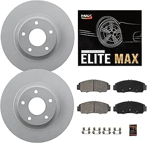 Amazon.com: Max Advanced Brakes Rear Brake Kit Compatible With 2018 2019-2023 Volvo XC60 S60 S90 ...