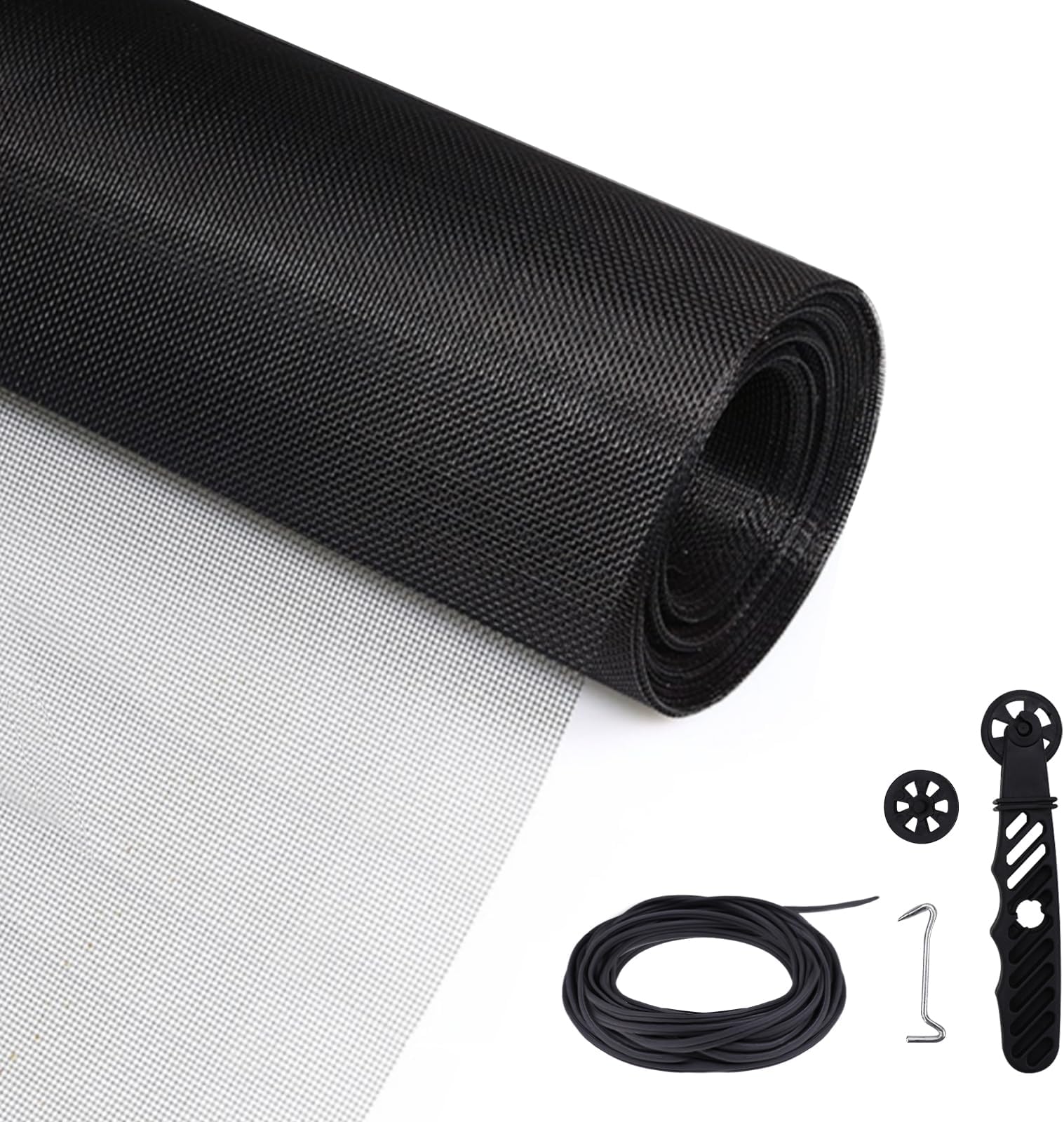 Window Screen Door Repair Kit Include Window Screens Mesh 48"x118" with ...