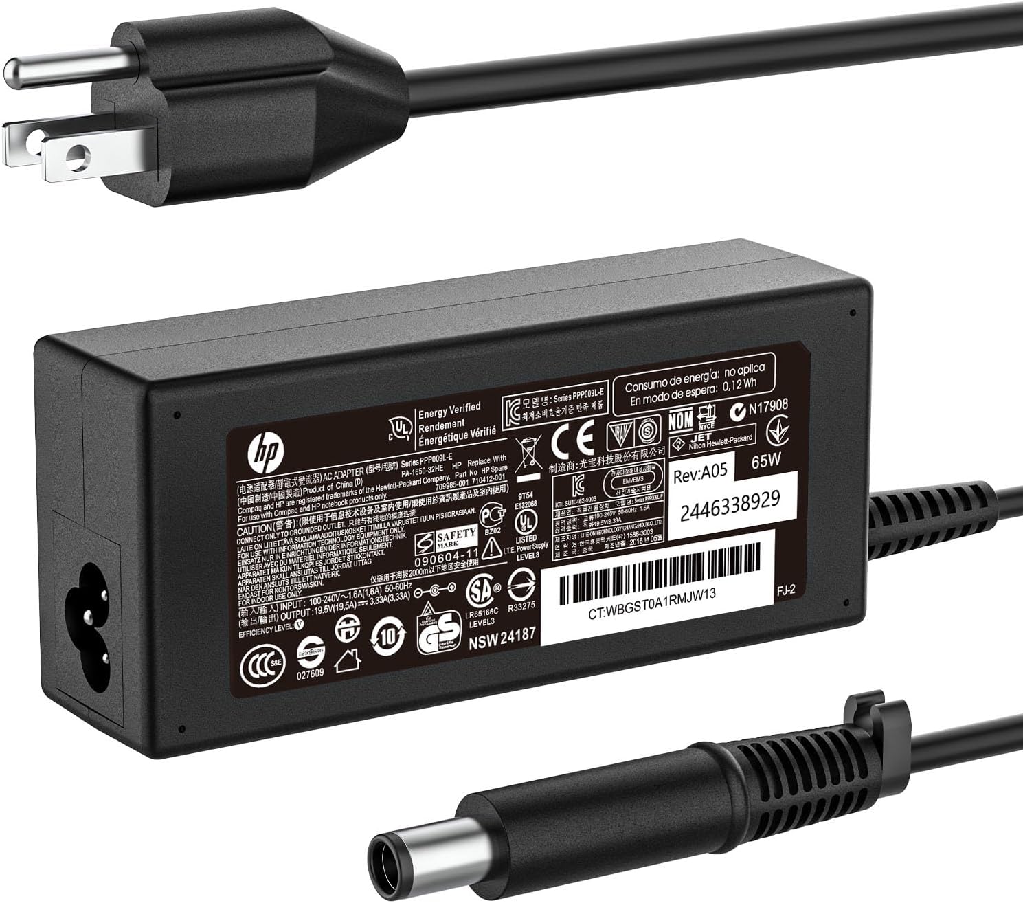 Amazon.com: 65W AC Adapter Laptop Charger Fit for HP 2000 2000-2d49WM ...