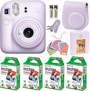 Amazon.com : Fujifilm Instax Mini 12 Instant Camera Lilac Purple with ...