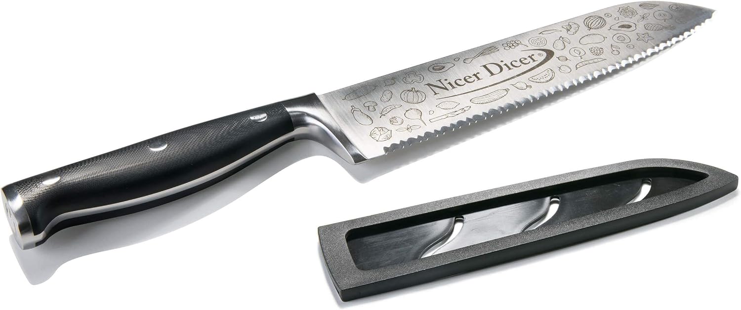 Amazon.com: Genius Nicer Dicer Knife Professional Chef's Knife 20 cm ...