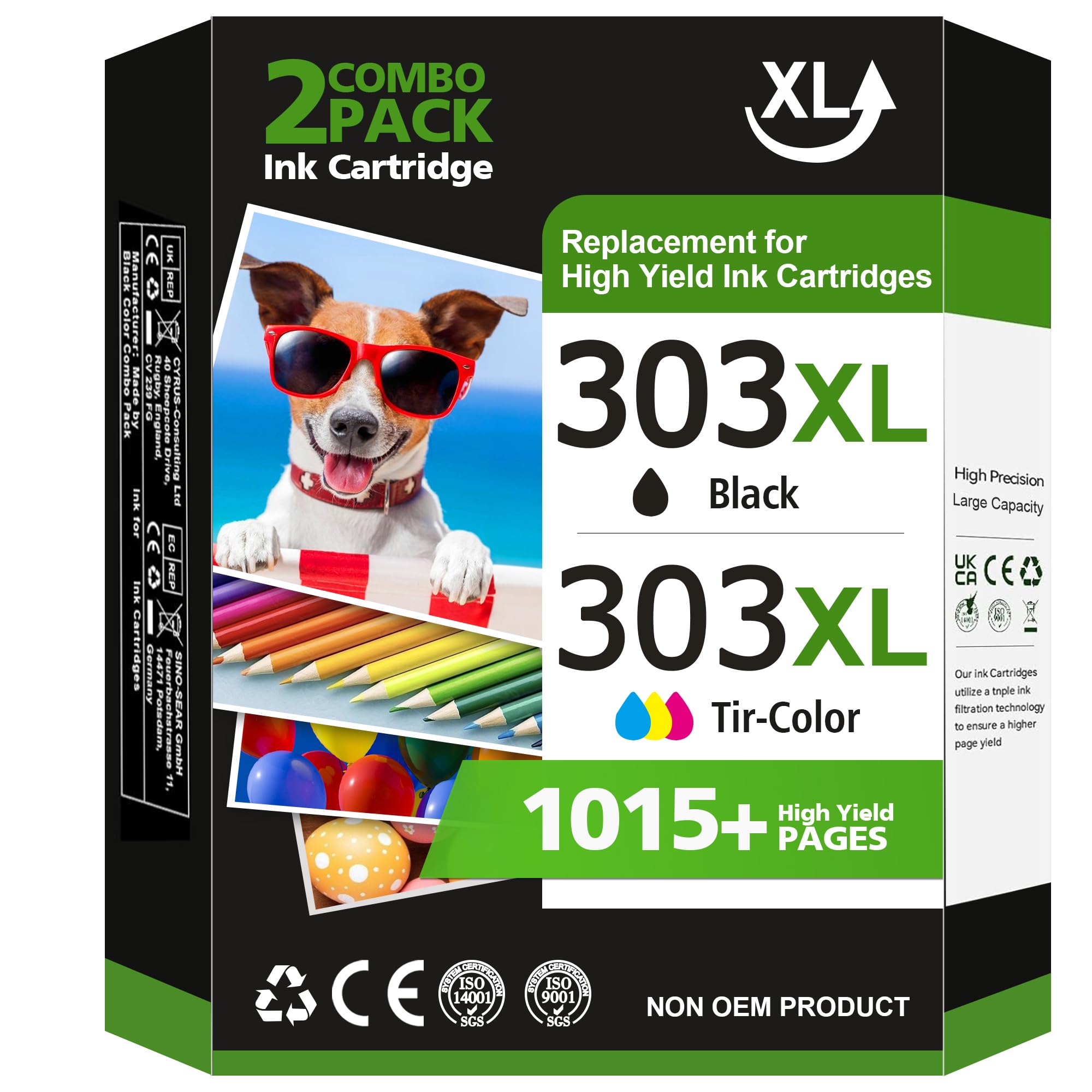 LIFOR 303XL 303 XL Ink Cartridges Black and Colour High Yield ...