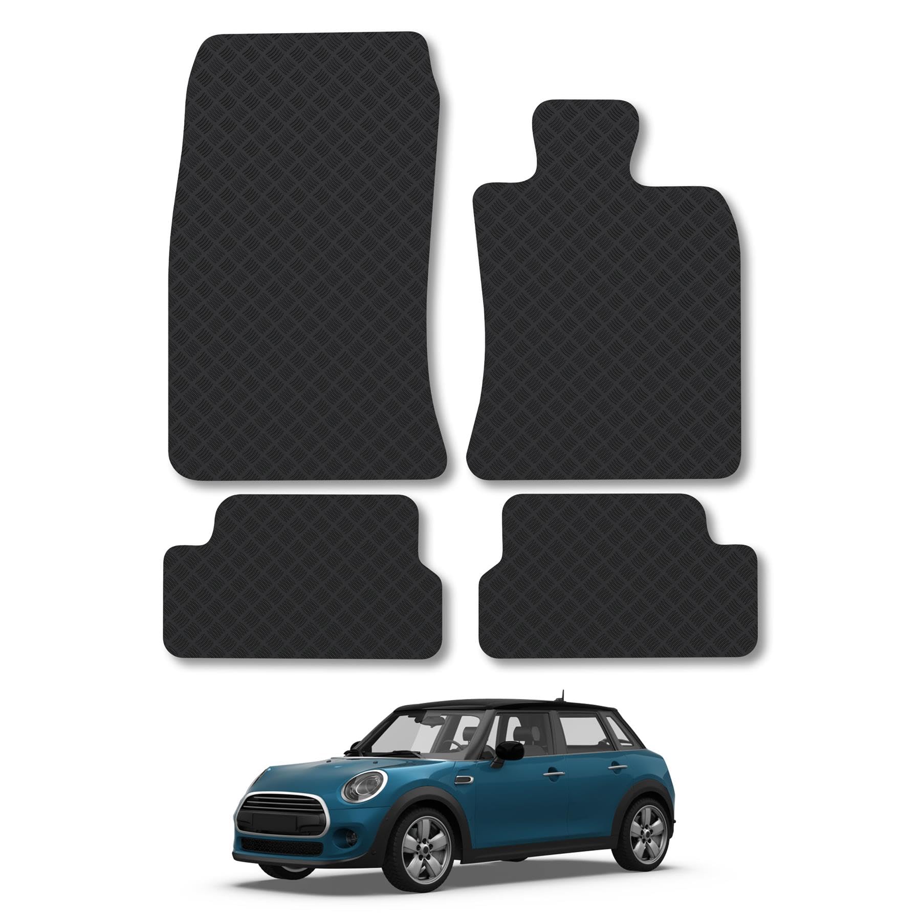Rubber Car Mats Compatible with Mini Cooper (2006-2014) [R56] Tailored ...