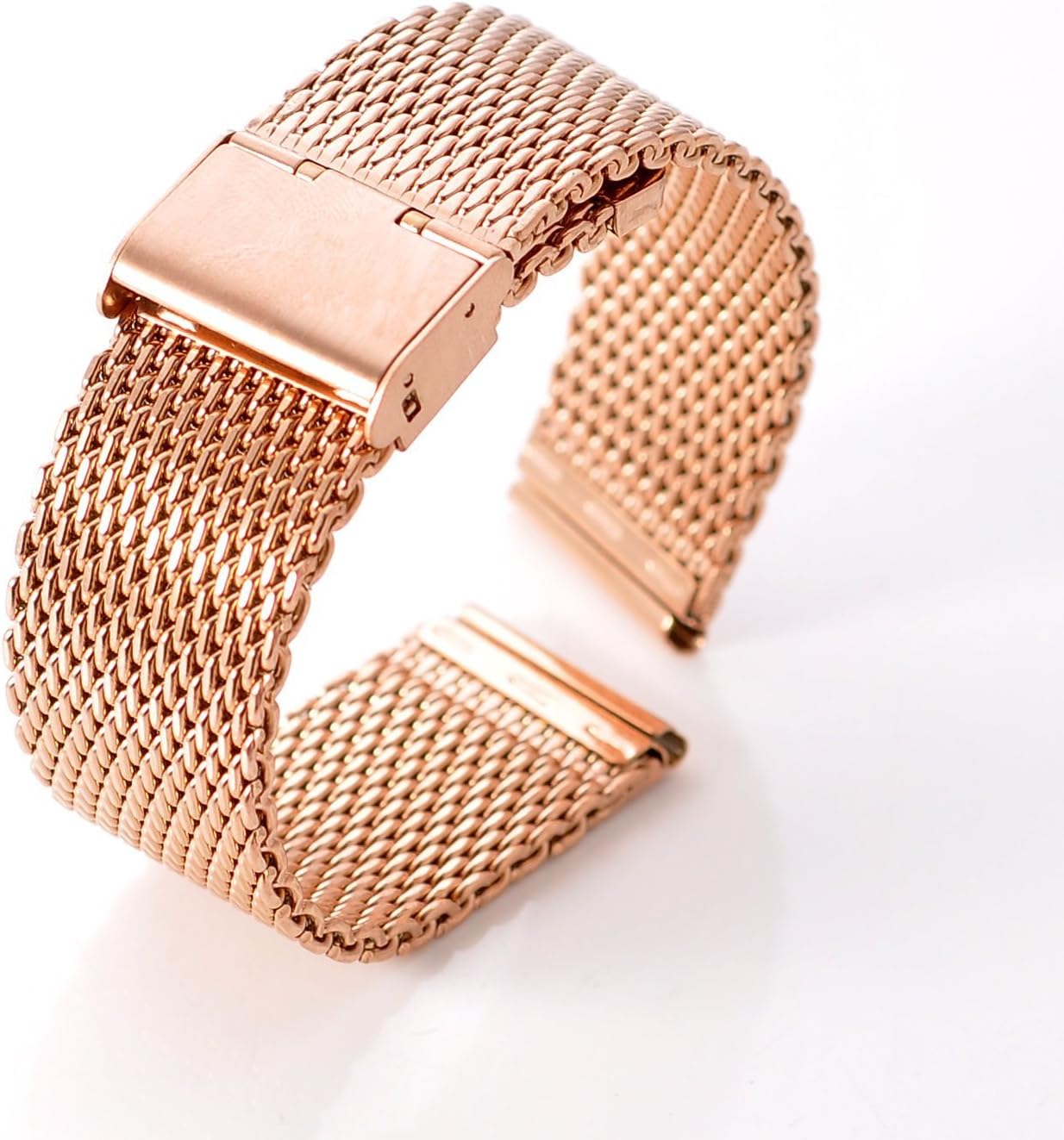 Amazon.com: DHMXDC 22mm Silver Mesh Specially Designed Stainless Steel ...