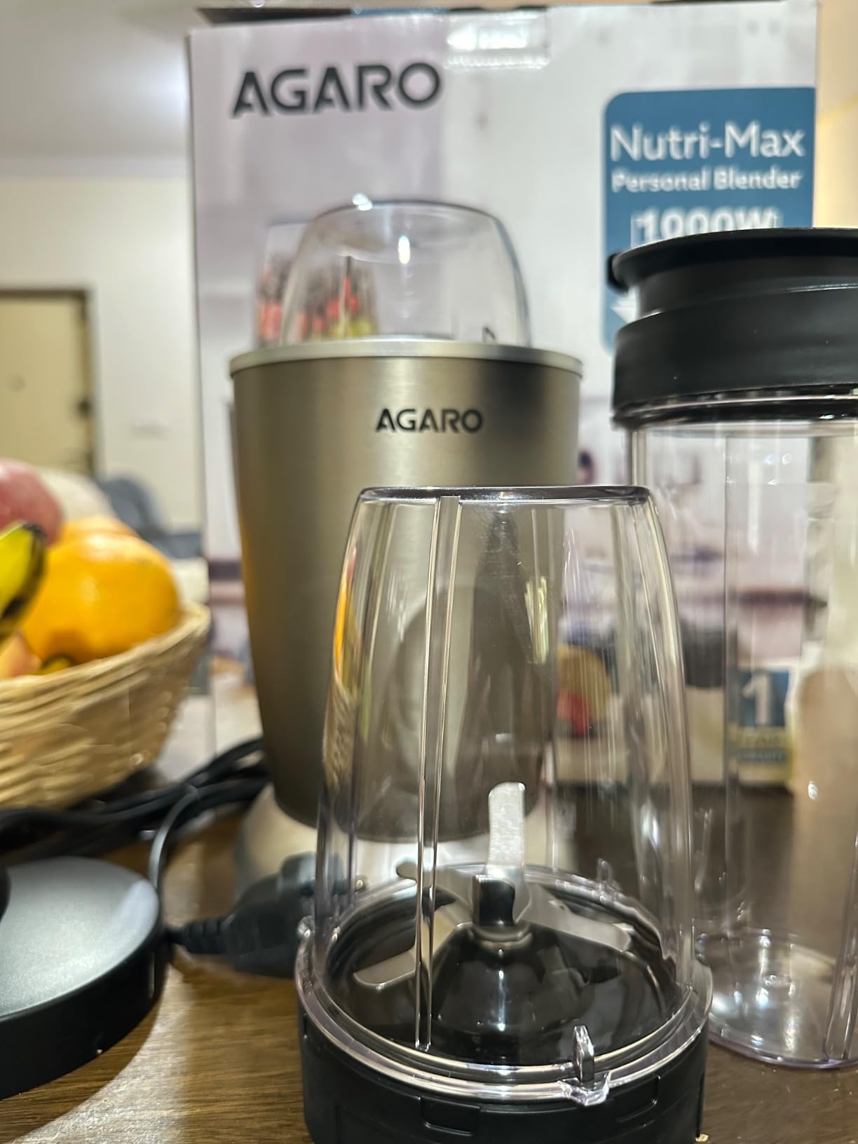 Buy AGARO Nutri-Max Personal Blender 1000 Watts, Mixer/Grinder/Smoothie ...