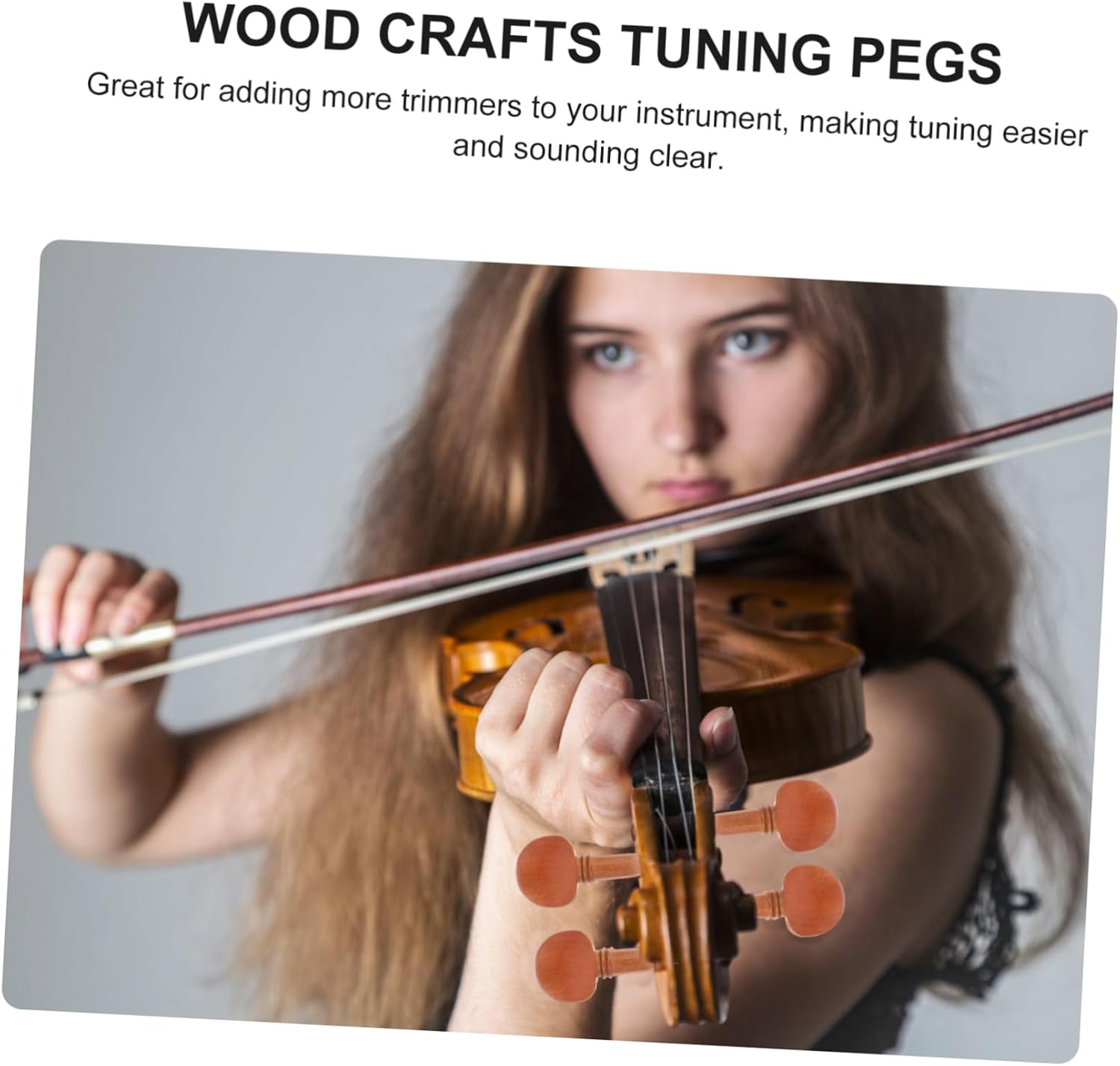 Abaodam 20 Pcs Violin Tuners Wooden Violin Pegs Violin Pegs Replacement Tuning Peg for Violin ...